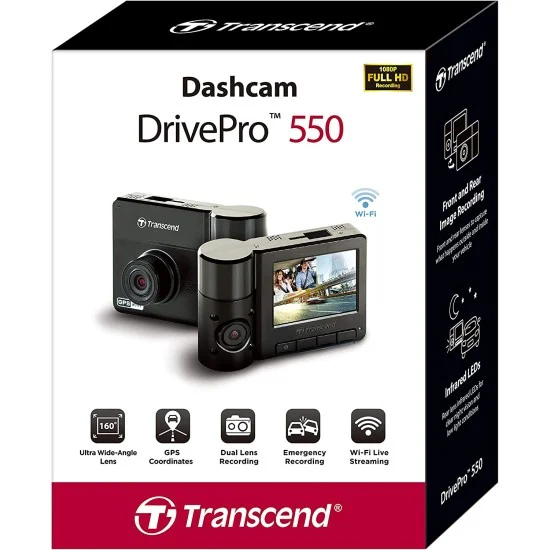 Transcend TS-DP550A-64G DrivePro 550 Dual Lens Dash Camera Price in BD