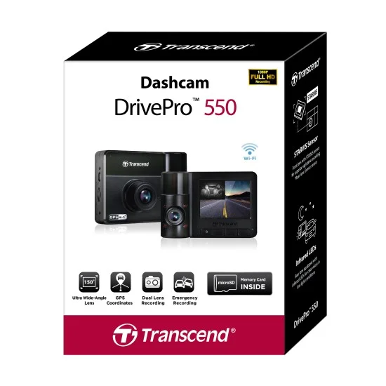 Transcend DrivePro 550 Dual Lens Dash Camera Price in BD