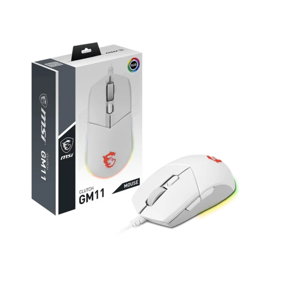 MSI Clutch GM11 White Gaming Mouse Price in Bangladesh | UCC BD
